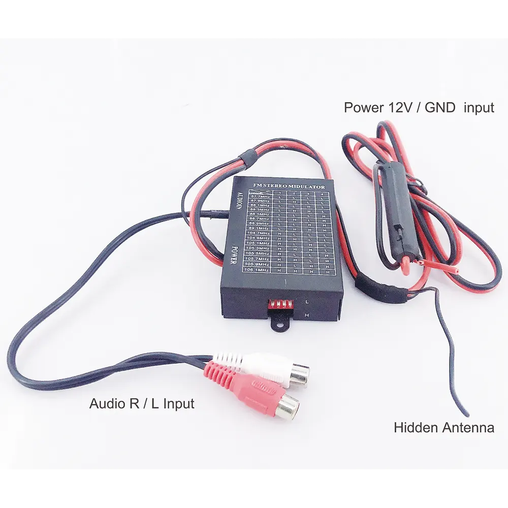 How to switch the FM Audio transmitter frequency
