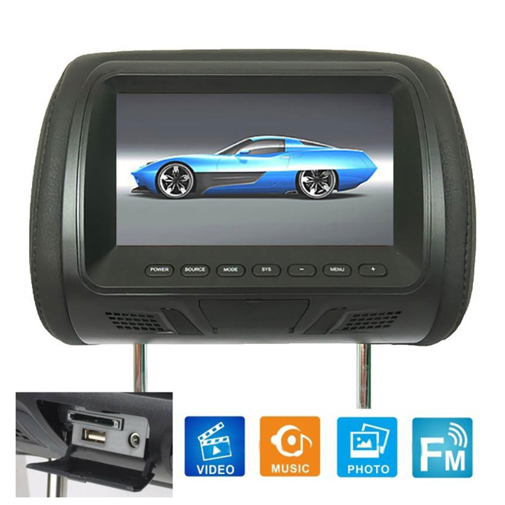7-Inch-DC12V-Audio-Player-Car-LCD-Digital-Display-HD-Headrest-Monitor ...