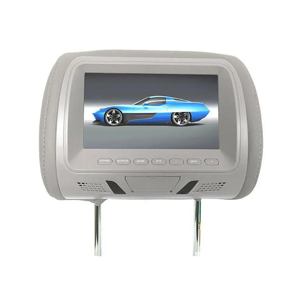 7 inch headrest monitor pillow bag in car beige - iVcan.com