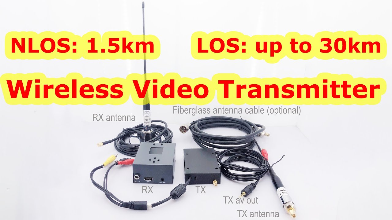 Video Thumbnail: 1.5km for ground NLOS, 10-20-30km LOS air to ground wireless video transmitter ...