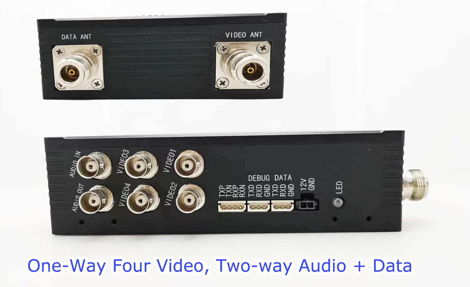 Quad Video Transmitter with Data Audio Transceiver for Robot