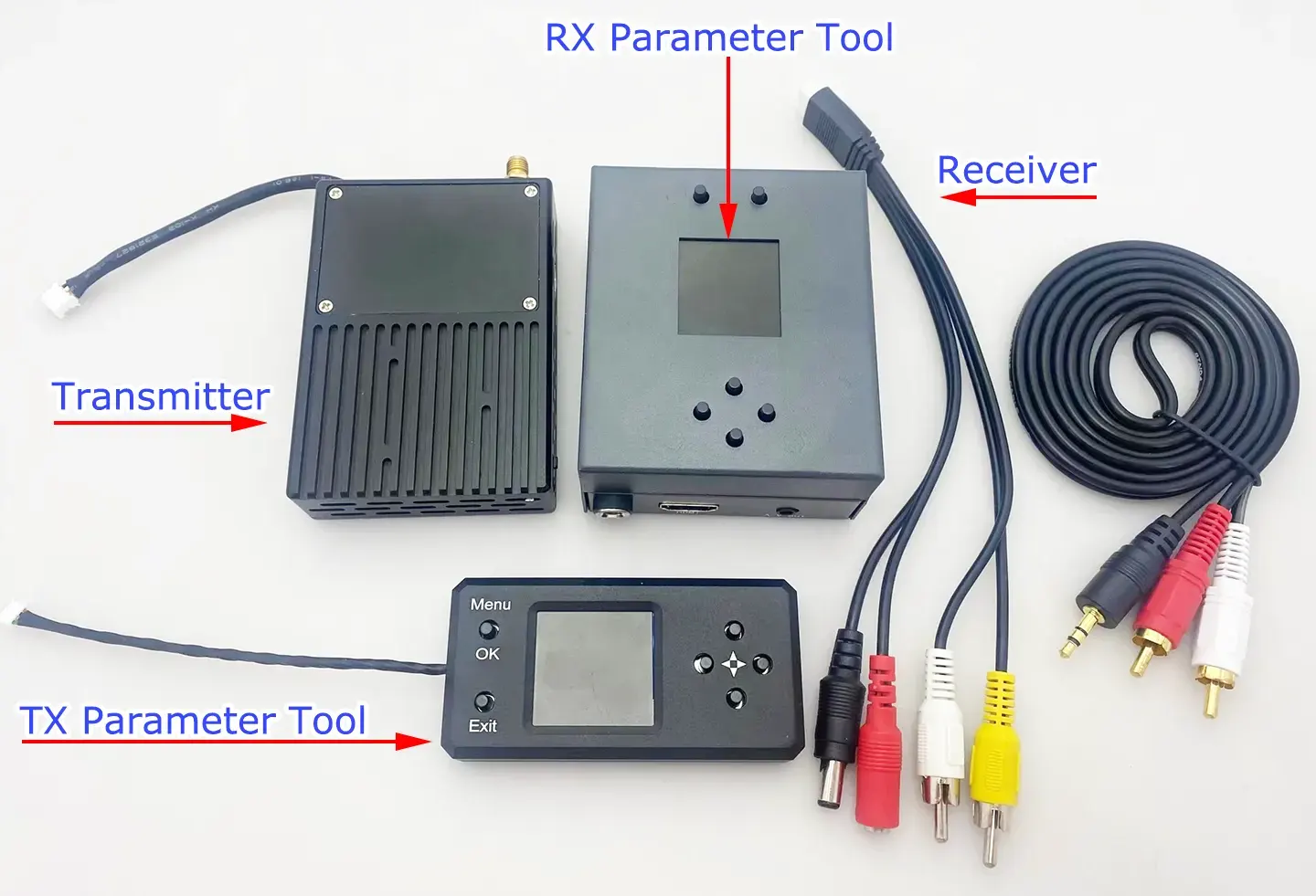 COFDM video transmitter-receiver AV in HDMI out FPV New 2025